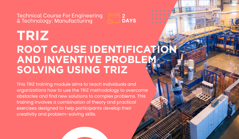 Technical Courses: TRIZ- Root Cause Identification And Inventive ...